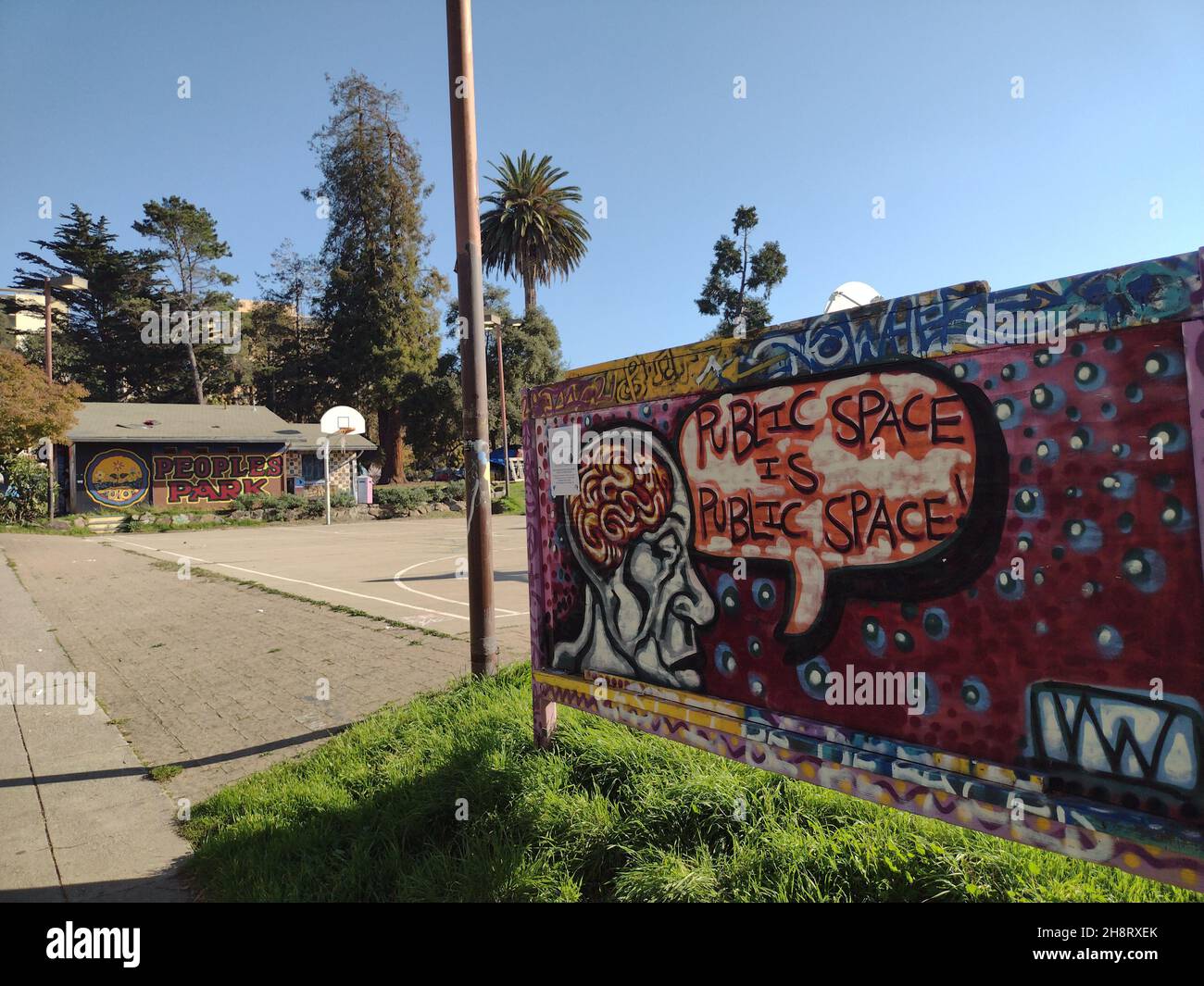 November 28, 2021: People's Park in Berkeley, California on Sunday ...