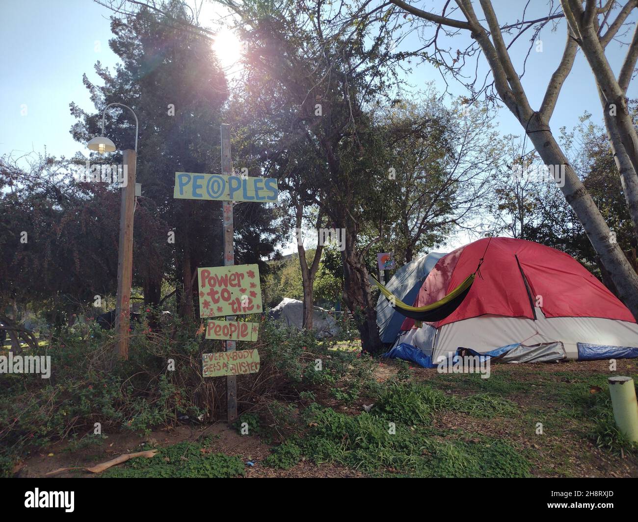 November 28, 2021: People's Park in Berkeley, California on Sunday ...