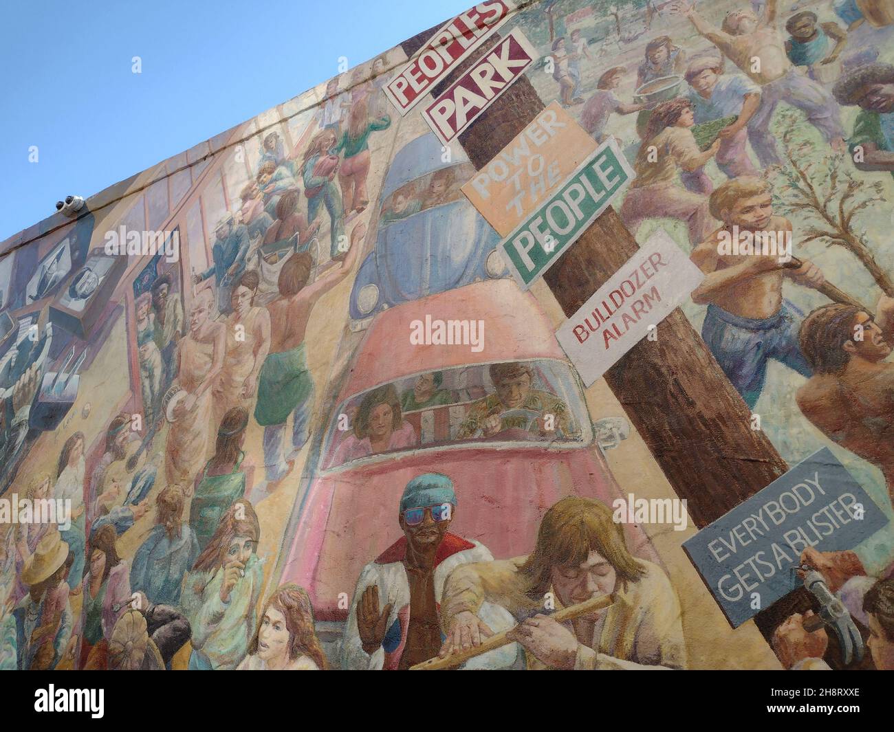 November 28, 2021: A mural outside People's Park in Berkeley ...