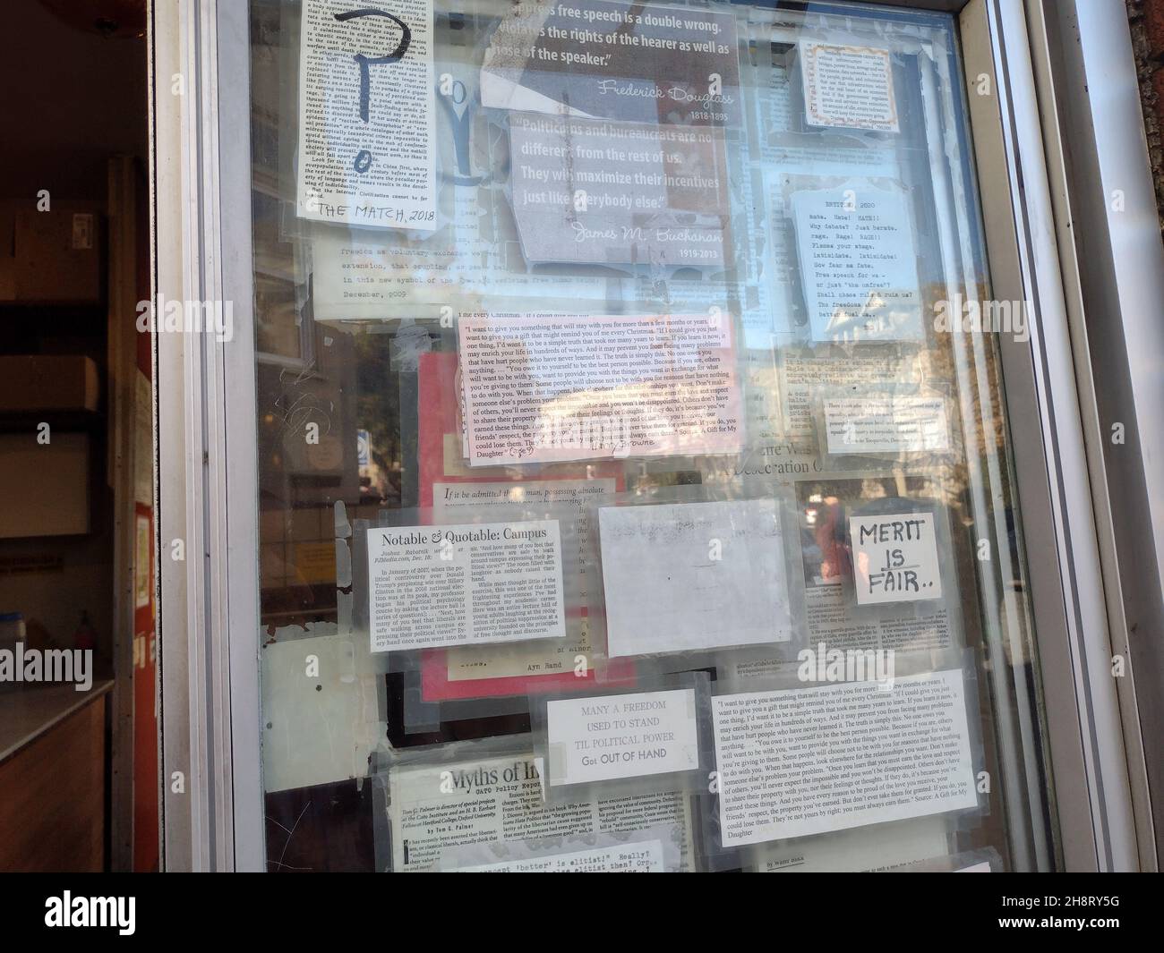 November 28, 2021: Political signs warning against government overreach ...