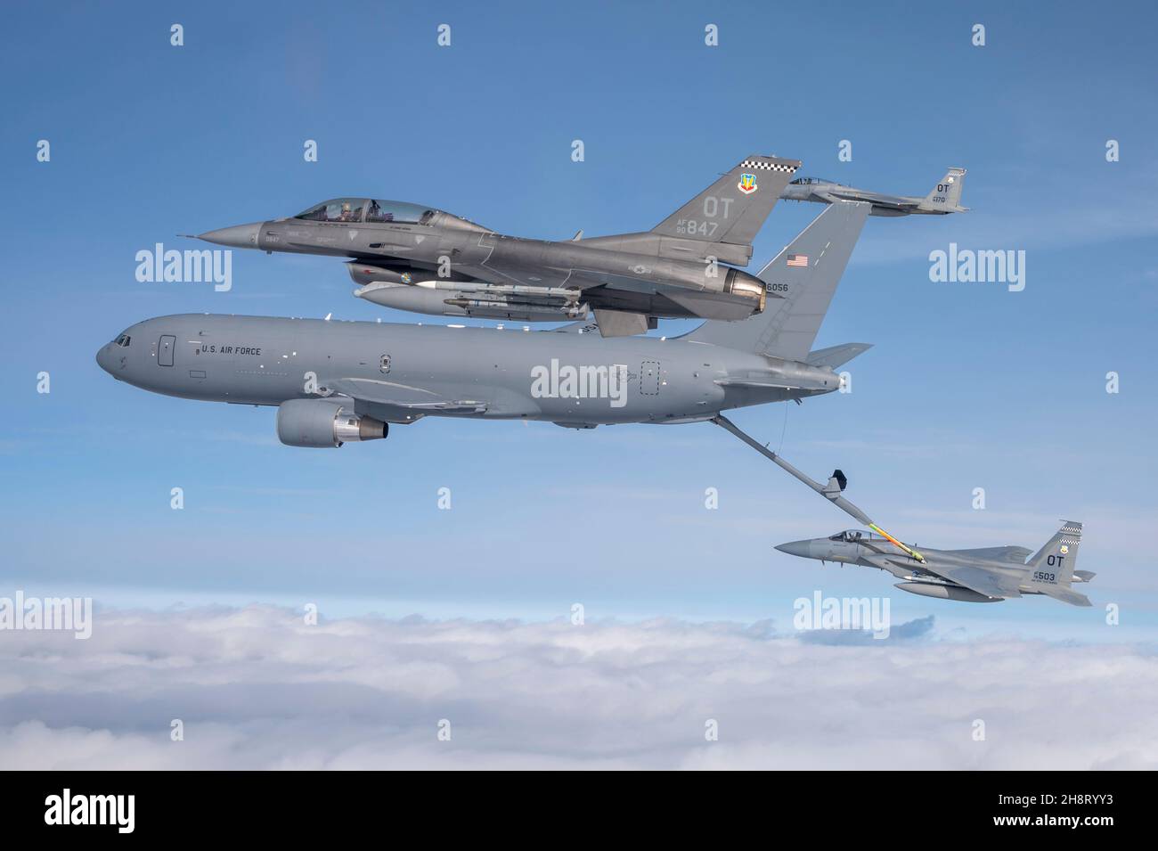 A KC-46 Pegasus assigned to the 931st Air Refueling Wing, McConnell Air ...