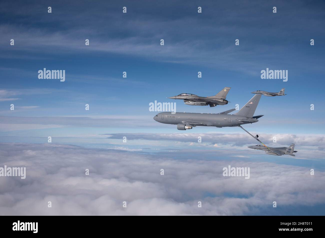 A KC-46 Pegasus assigned to the 931st Air Refueling Wing, McConnell Air ...