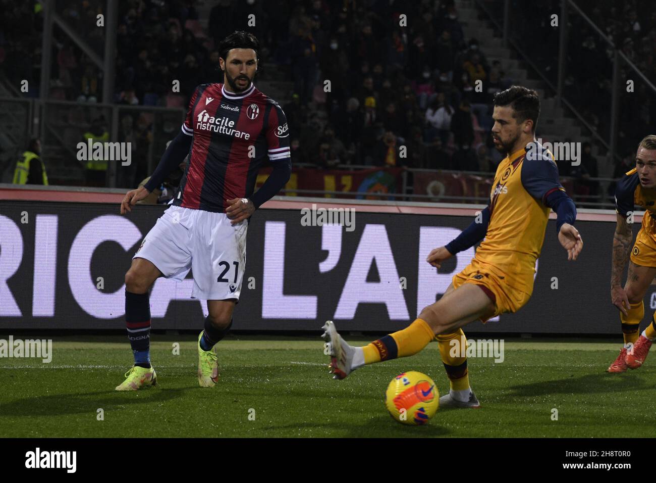 Bologna, Italy. 1st December, 2021. Roberto Soriano (Bologna)Carles ...