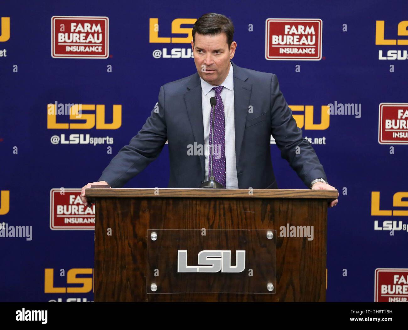 Baton Rouge, LA, USA. 1st Dec, 2021. LSU's Communication Director ...