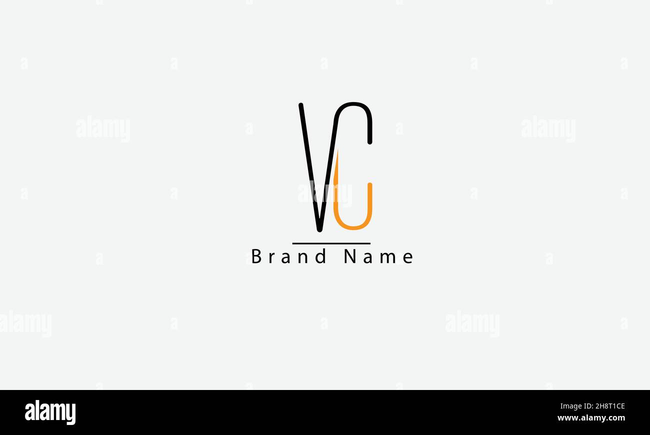 VC CV V C abstract vector logo monogram template Stock Vector Image ...