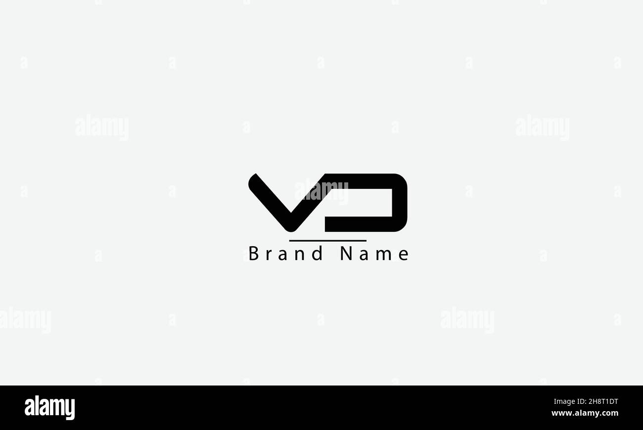 VD DV V D abstract vector logo monogram template Stock Vector Image ...