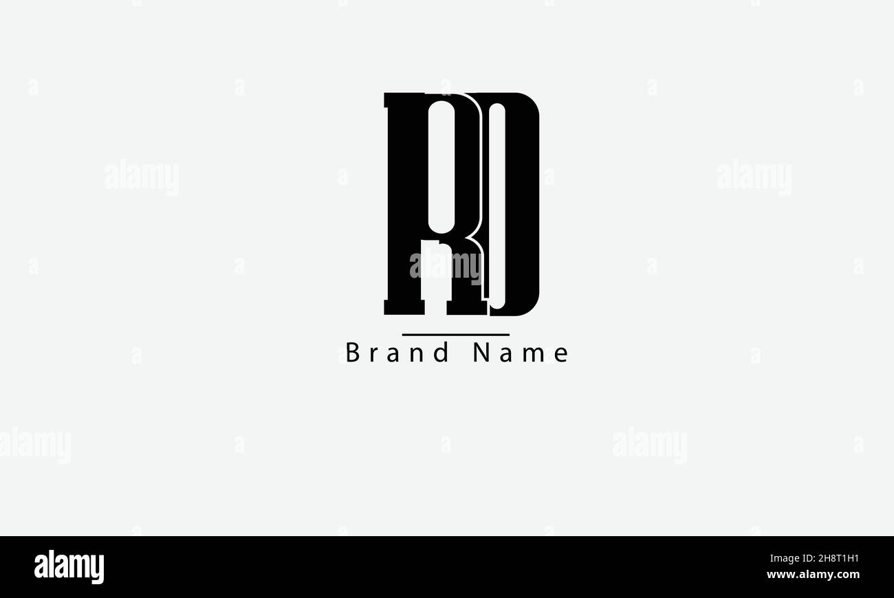 RD DR R D abstract vector logo design Stock Vector Image & Art - Alamy