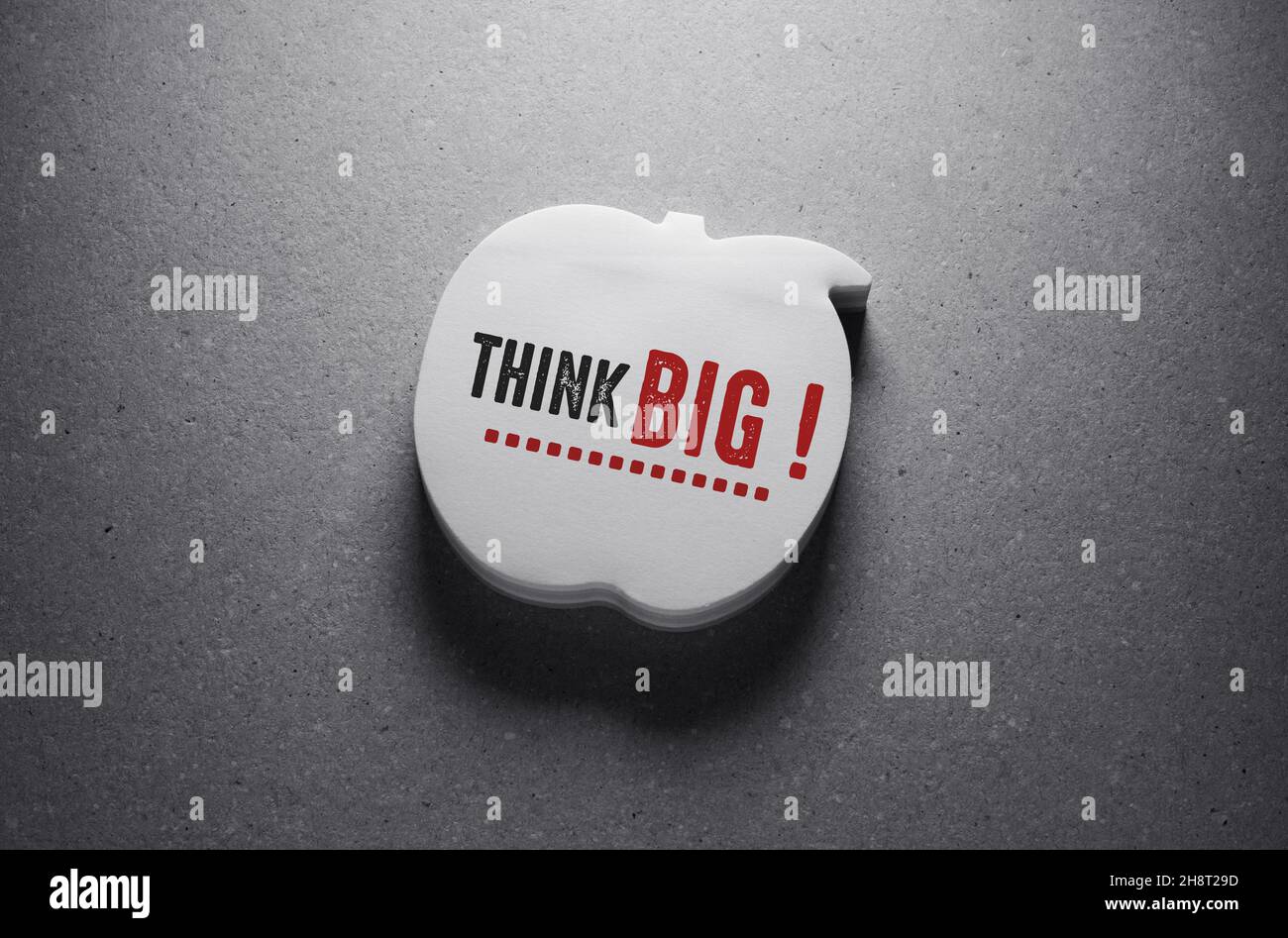 Words with Think Big Business Concept idea Stock Photo - Alamy