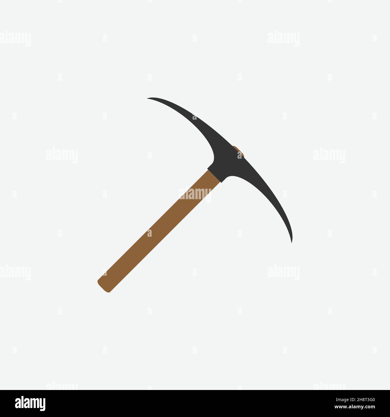 Pickaxe icon. Cartoon on white background - Vector Stock Vector Image ...