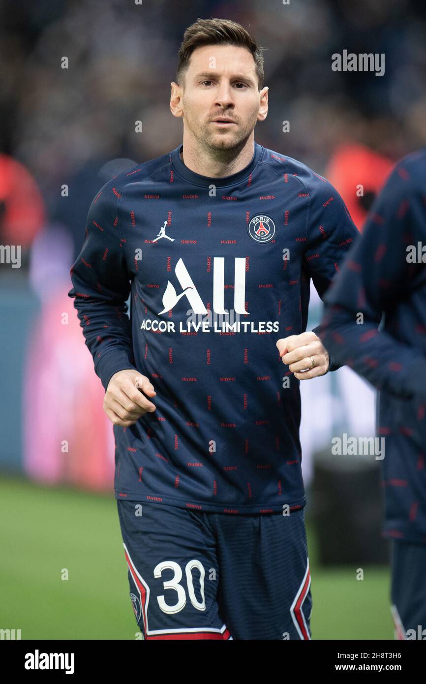 Lionel Messi of PSG during a training session before the Ligue 1 Uber ...