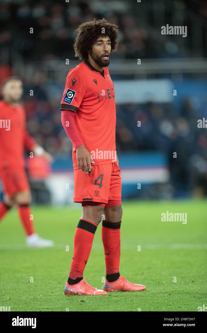 Dante Bonfim Costa Santos of Nice in action during the Ligue 1 Uber ...