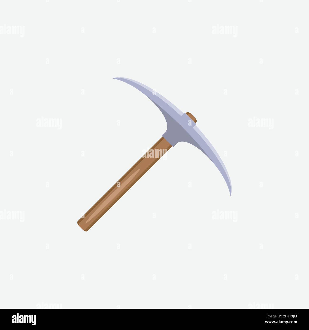 Pickaxe icon. Cartoon on white background - Vector Stock Vector Image ...