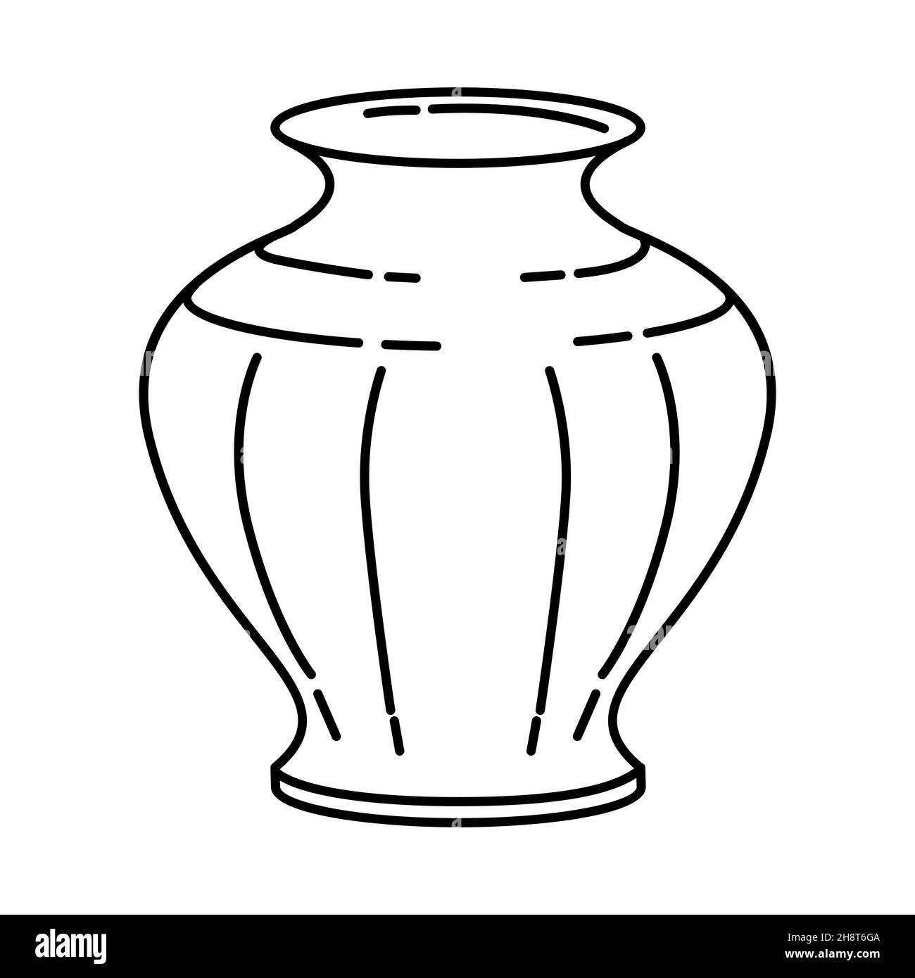 Empty Vase Coloring Pages