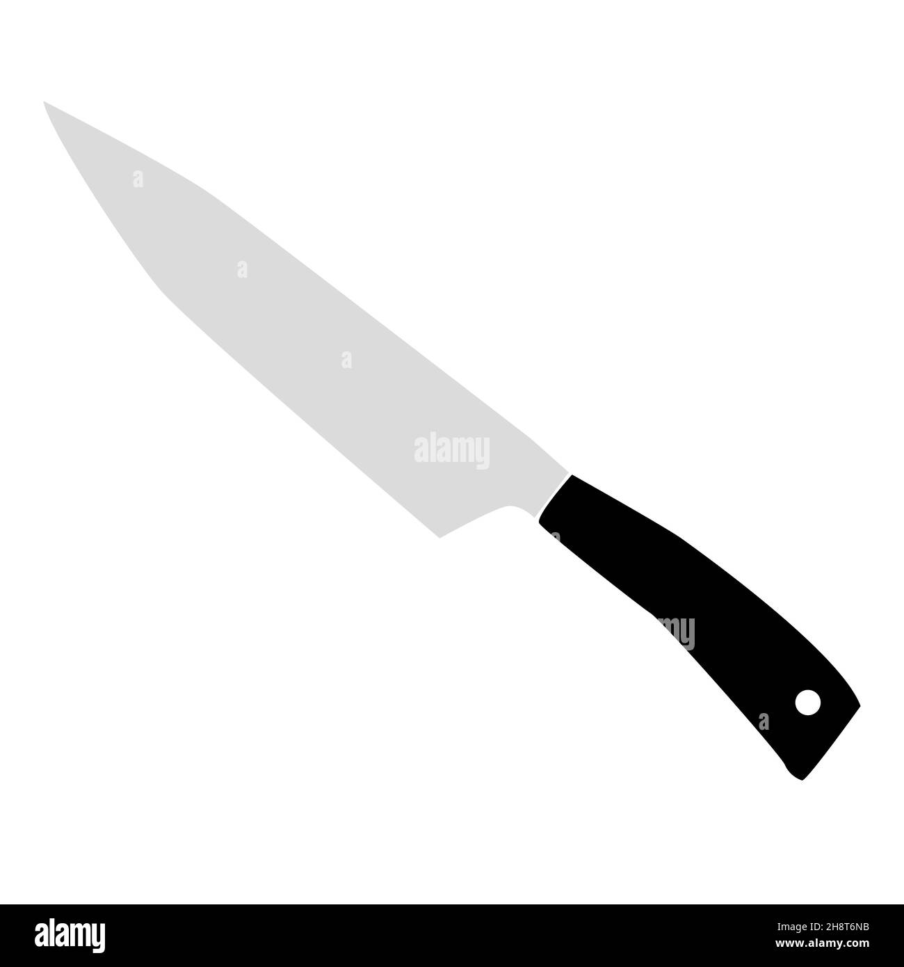 Kitchen knife icon on white background. knife sign. chef's kitchen ...