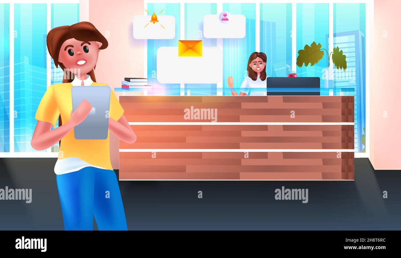 Office reception abstract Stock Vector Images - Alamy