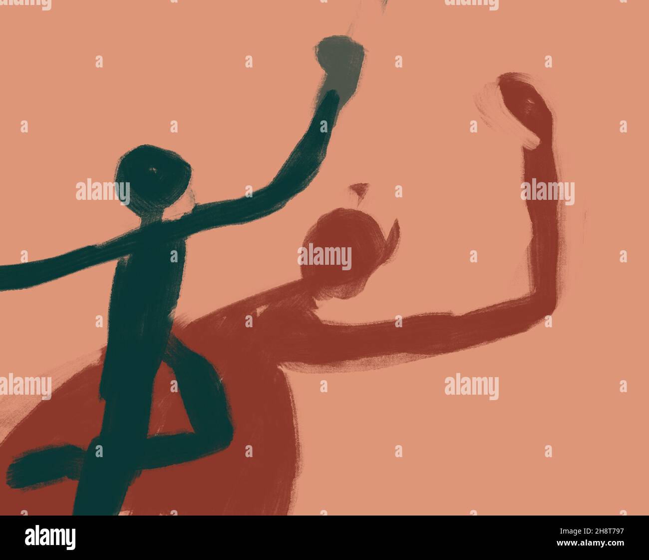 Gorgeous joy and group dance, two person duet and silhouette dance, art ...
