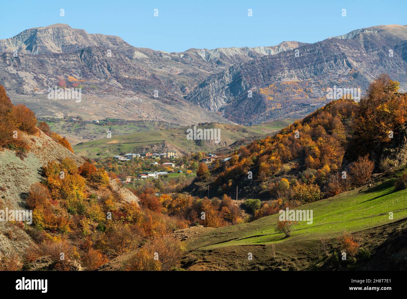 View of Lahij village in Azerbaijan Stock Photo - Alamy