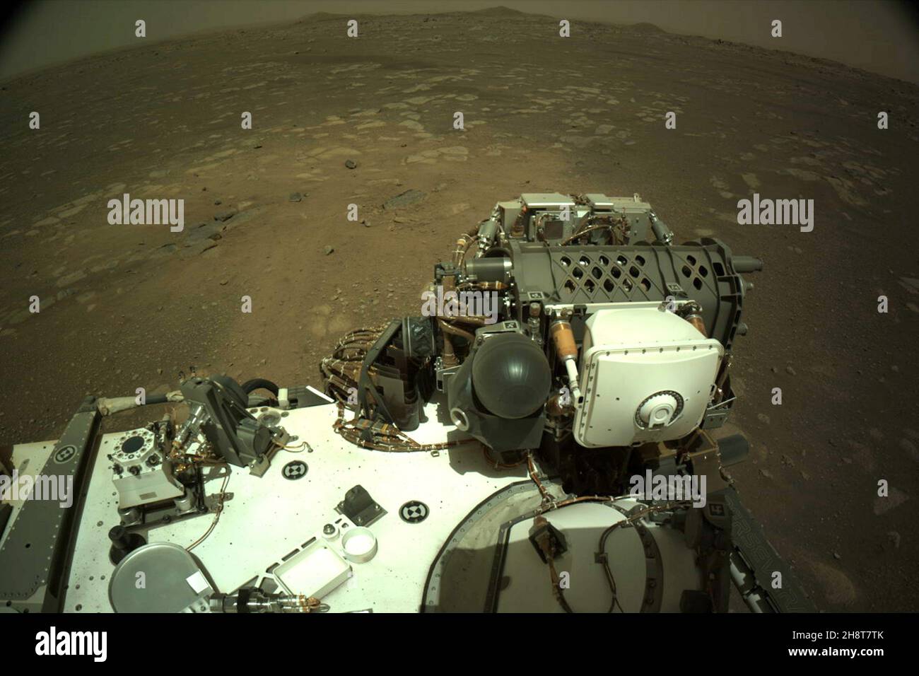 NASA's Mars Perseverance rover acquired this image using its onboard ...