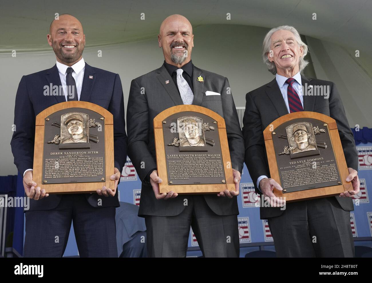 Derek jeter hall of fame induction hi-res stock photography and images ...