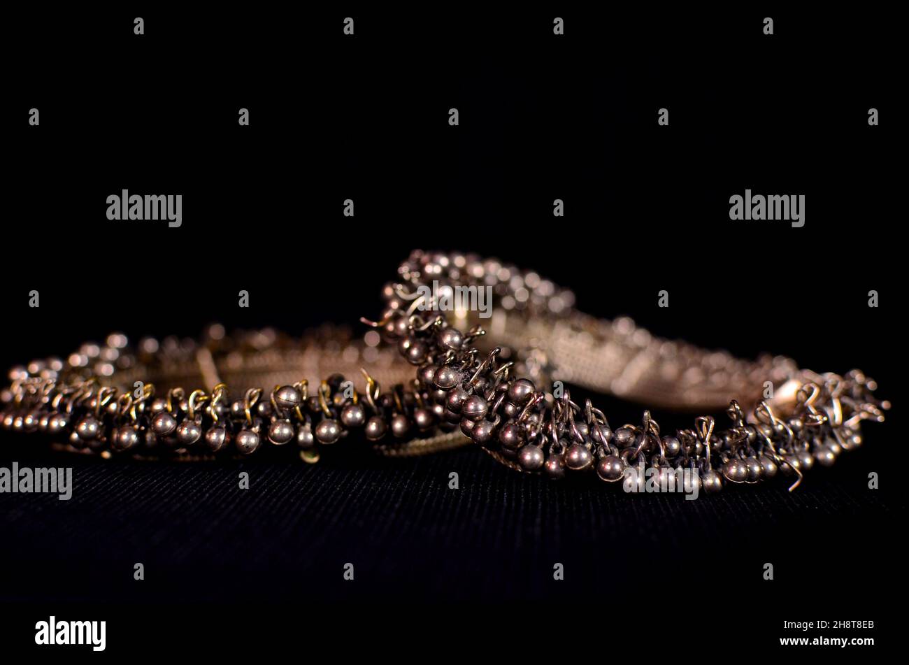 The basic design of cut steel jewellery Stock Photo - Alamy