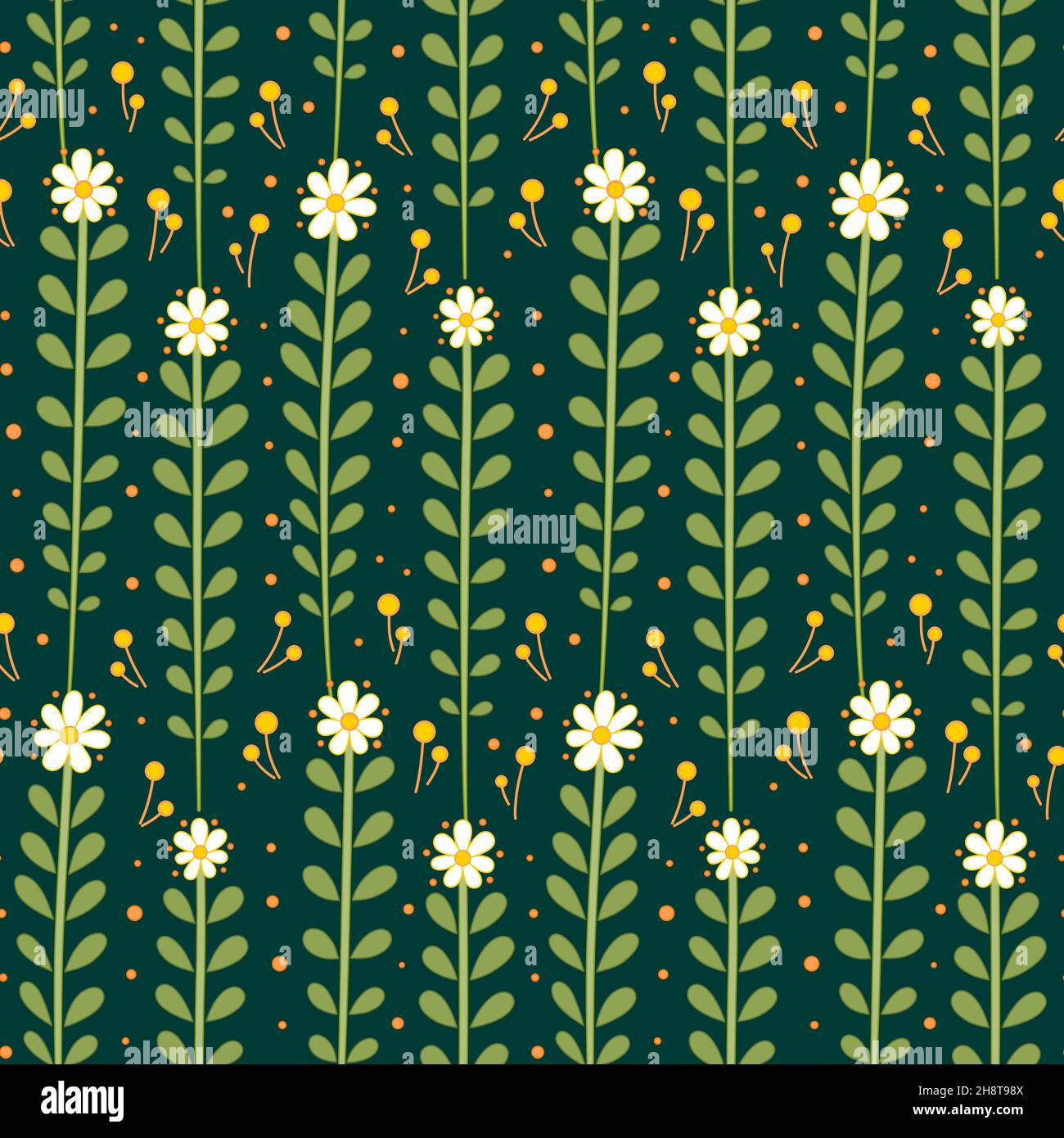 Stylized daisy Stock Vector Images - Alamy