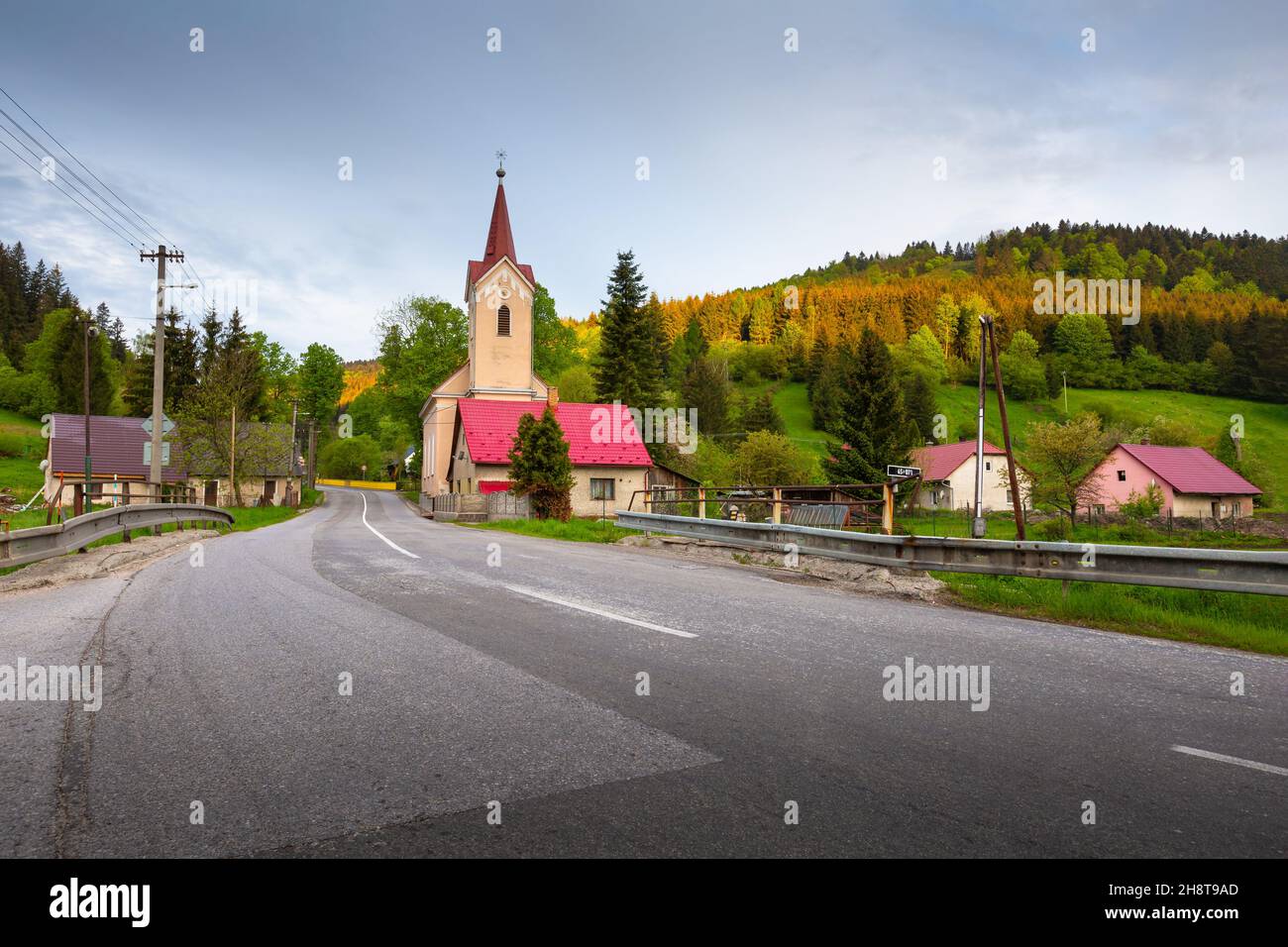 Church in Turcek village, Turiec region, Slovakia Stock Photo - Alamy