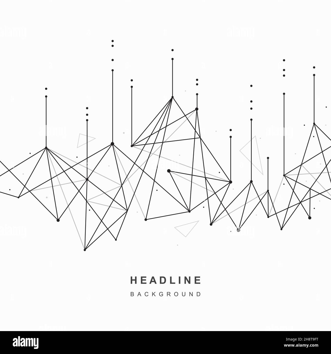 Abstract Geometric Technological Background Vector Creative Design