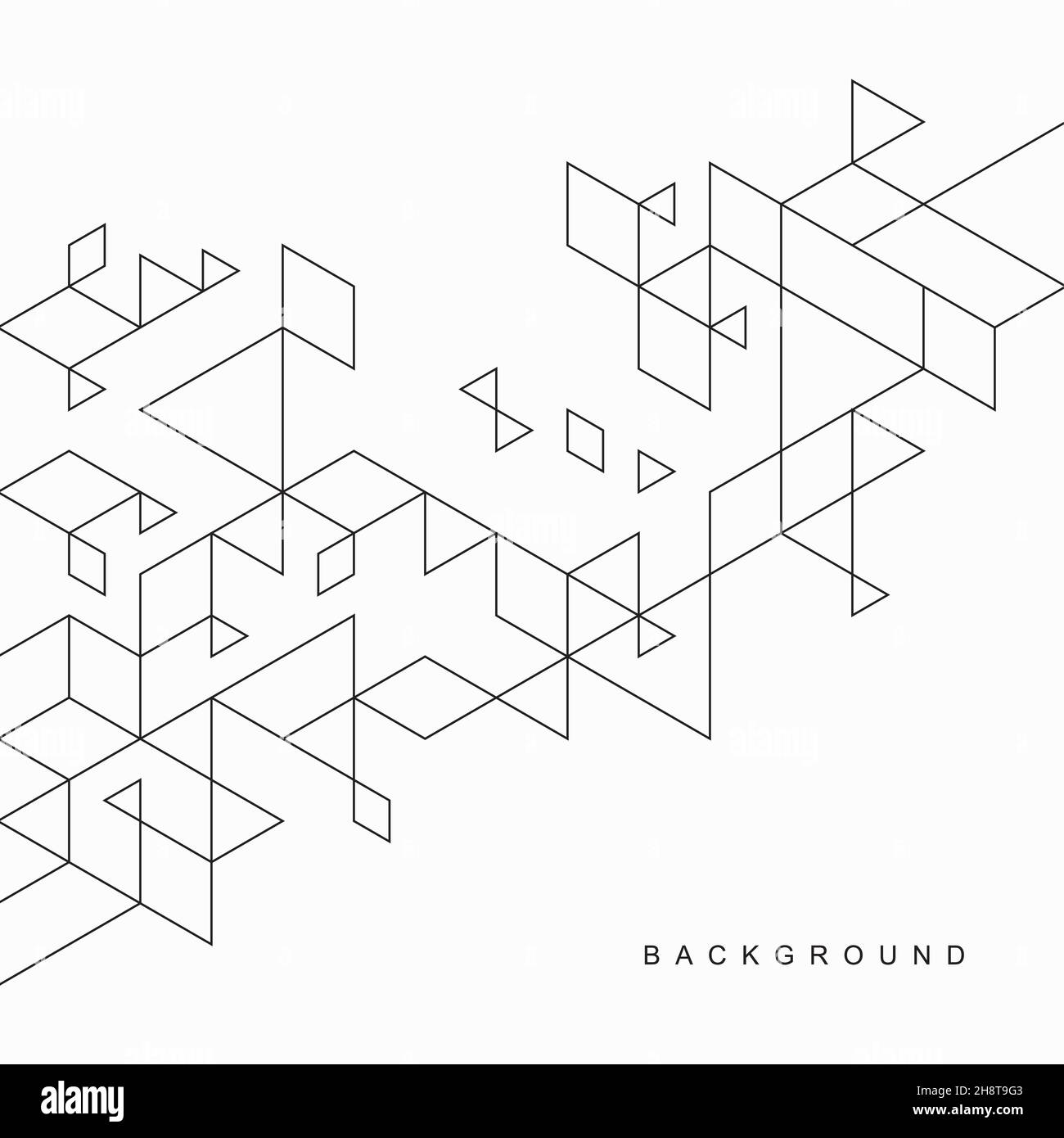 Abstract Geometric Technological Background Vector Creative Design