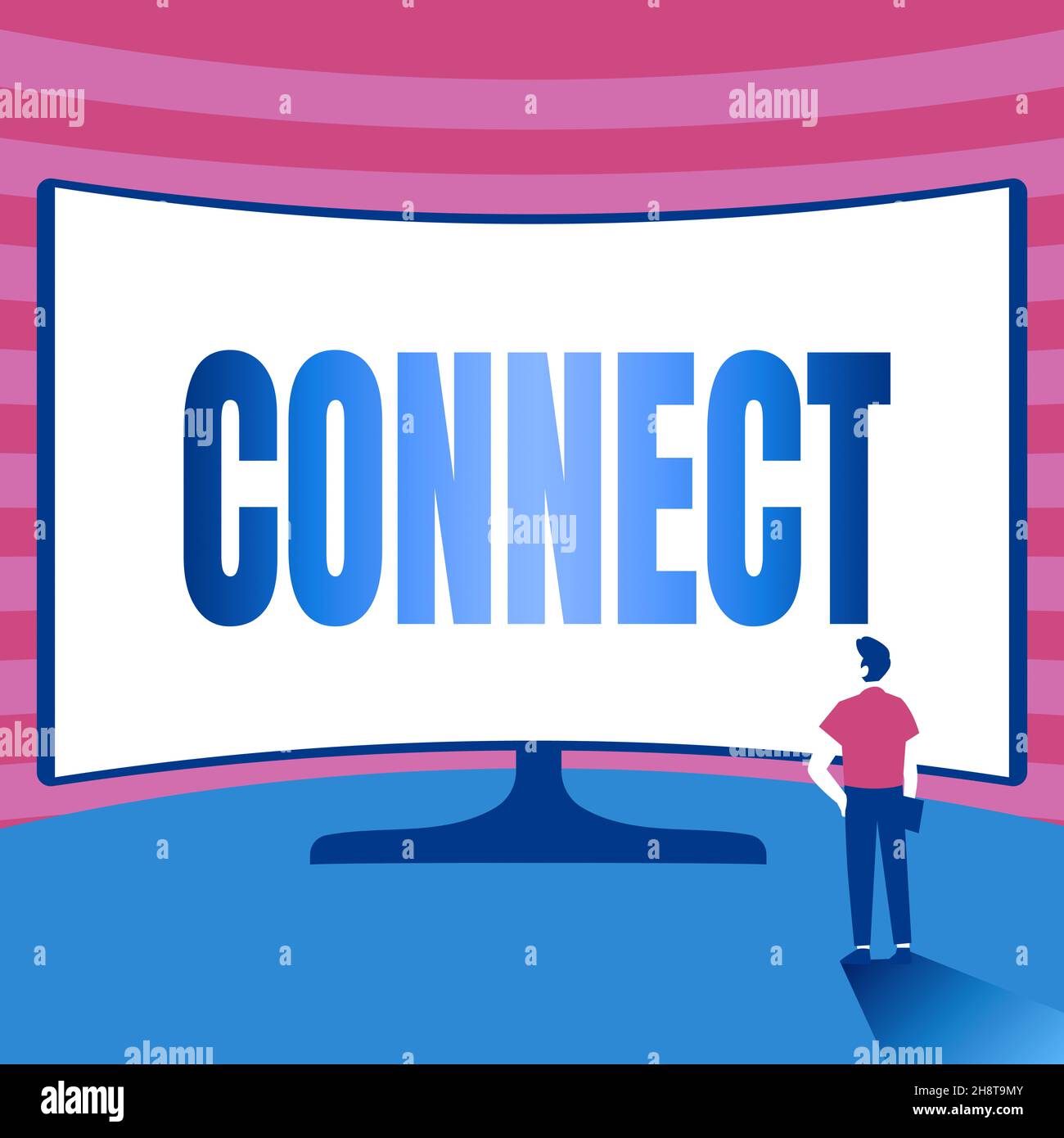 Handwriting text Connect. Word for Being together Contact Associate ...