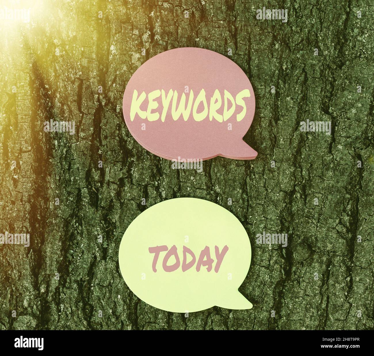 Text showing inspiration Keywords. Business approach word which acts as ...