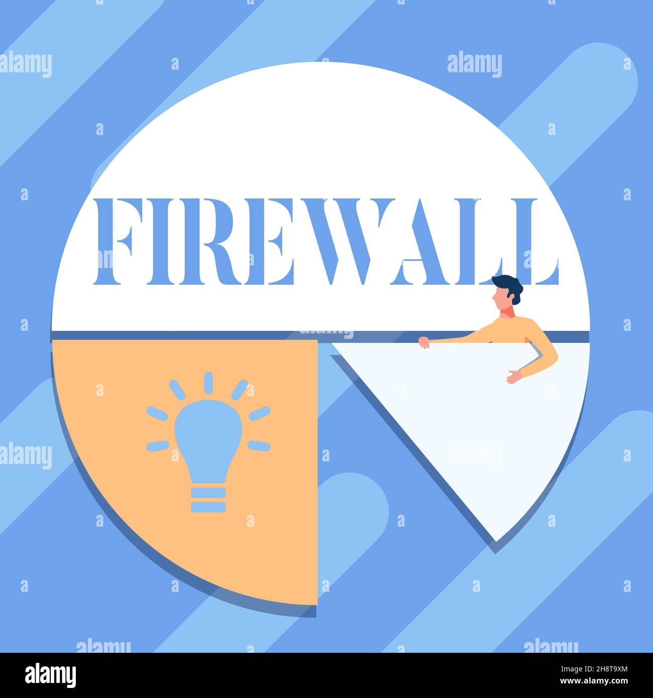 Text sign showing Firewall. Conceptual photo protect network or system ...