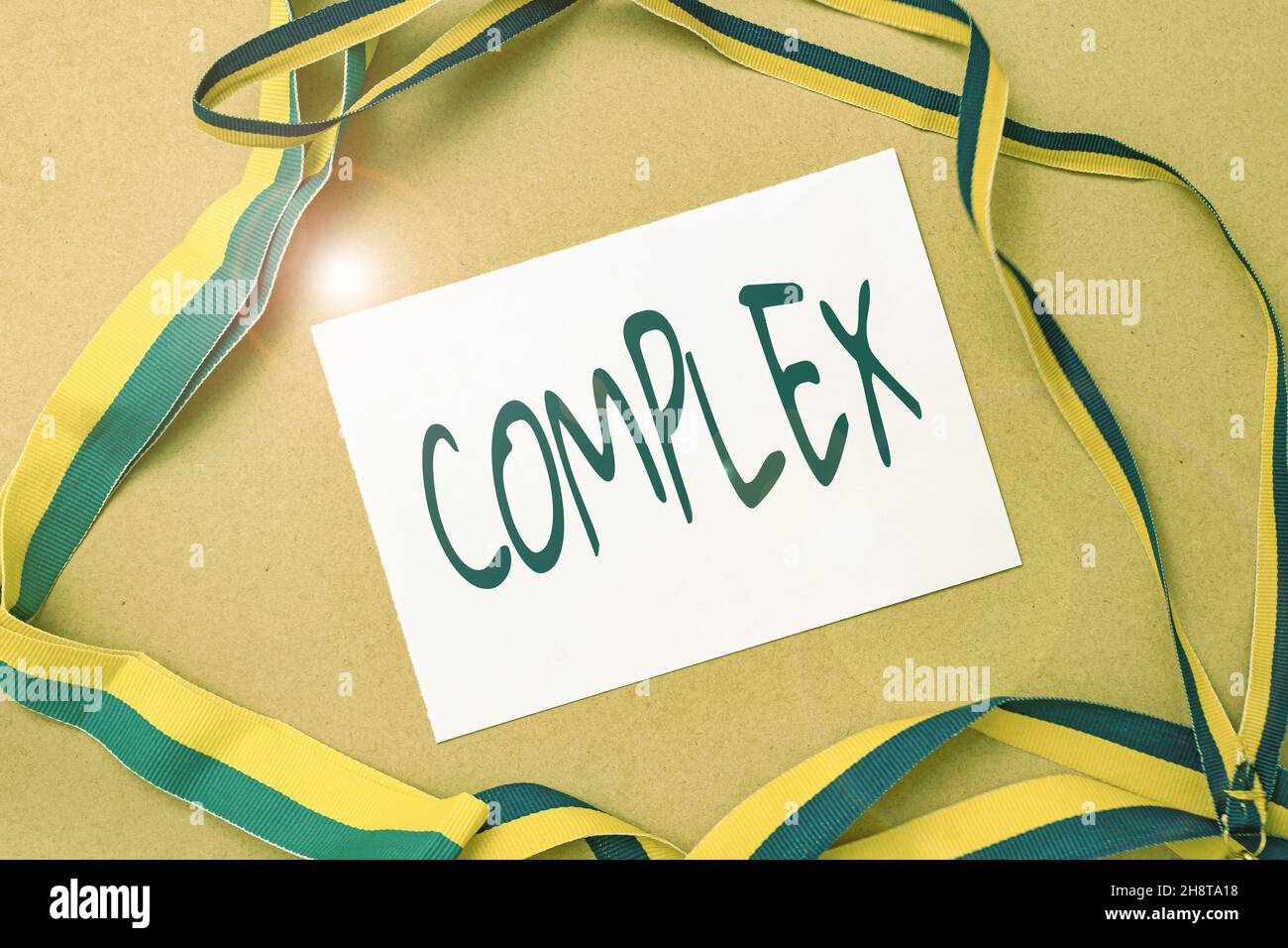 Text sign showing Complex. Concept meaning the significant ideas that ...