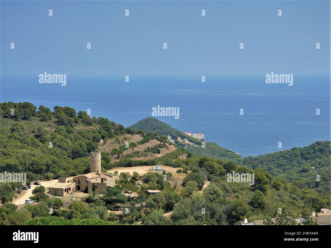 Panoramic of the town of begur hi-res stock photography and images - Alamy