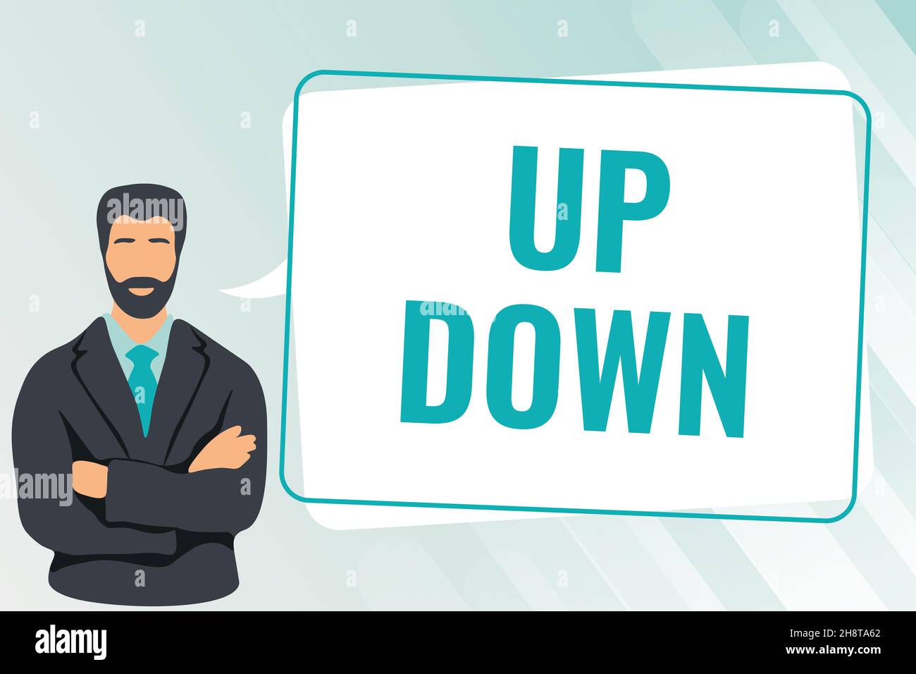 Inspiration showing sign Up Down. Business overview To look or to feel ...