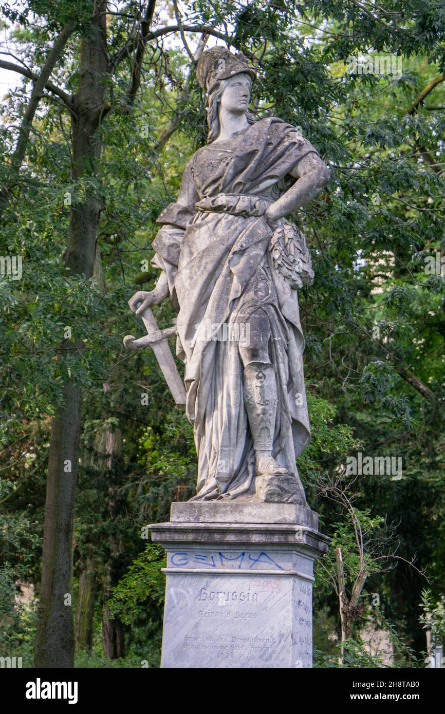 Borussia female statue in Berlin, Germany Stock Photo - Alamy