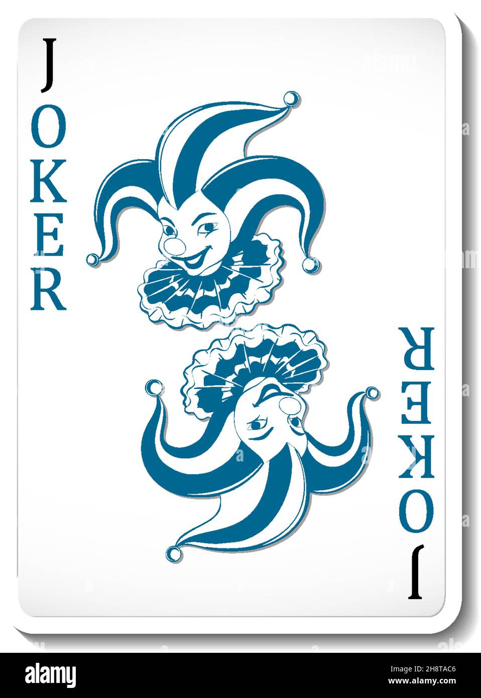 Joker Playing Card Isolated illustration Stock Vector Image & Art - Alamy