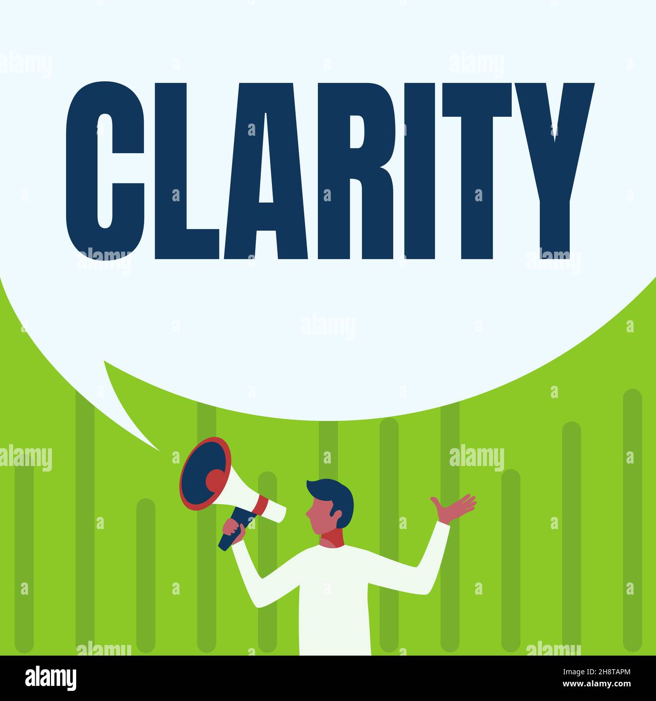 Sign displaying Clarity. Word for Being coherent intelligible ...