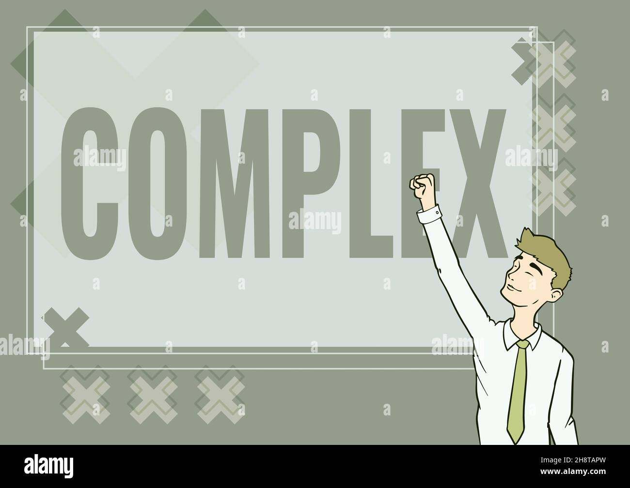 Text caption presenting Complex. Business approach the significant ...
