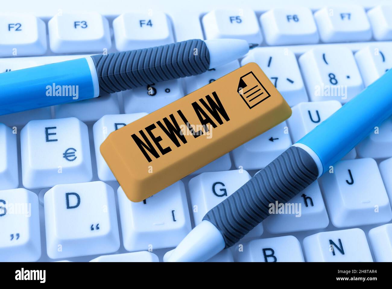 Inspiration showing sign New Law. Business overview system of rules ...