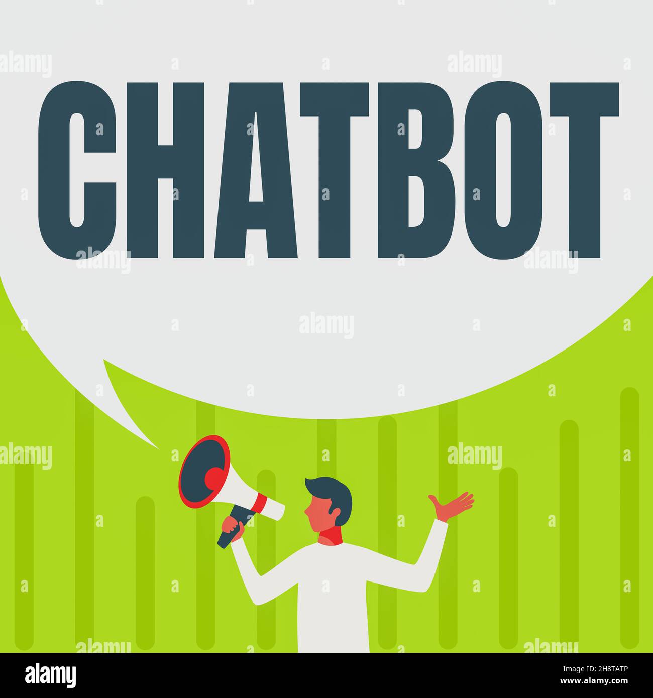 Conceptual Display Chatbot Conceptual Photo A Kind Of Computer Program That Simulates Human