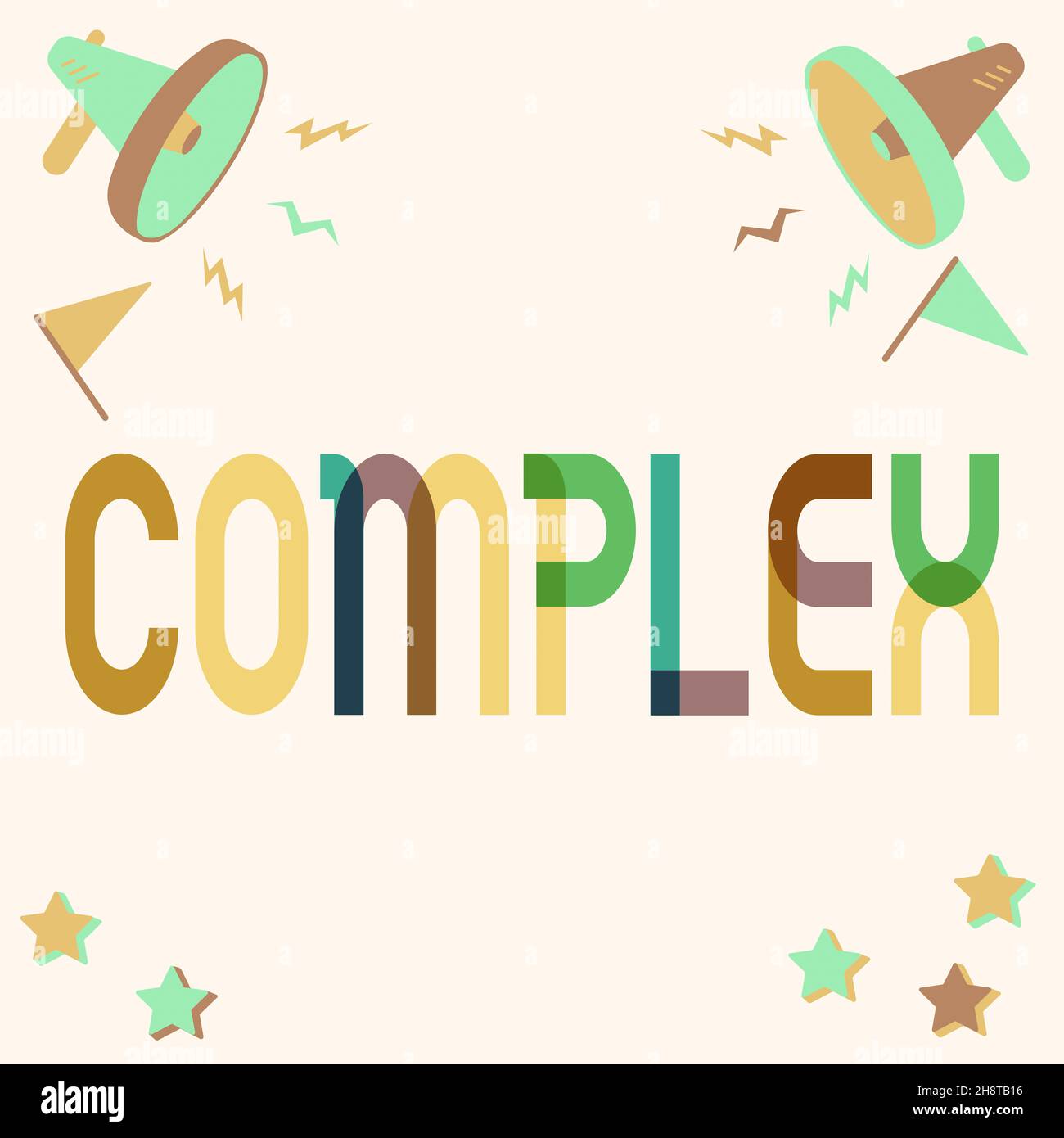Text showing inspiration Complex. Business concept the significant ...