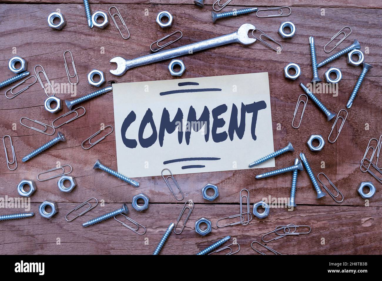 Text showing inspiration Comment. Business showcase Verbal Written ...