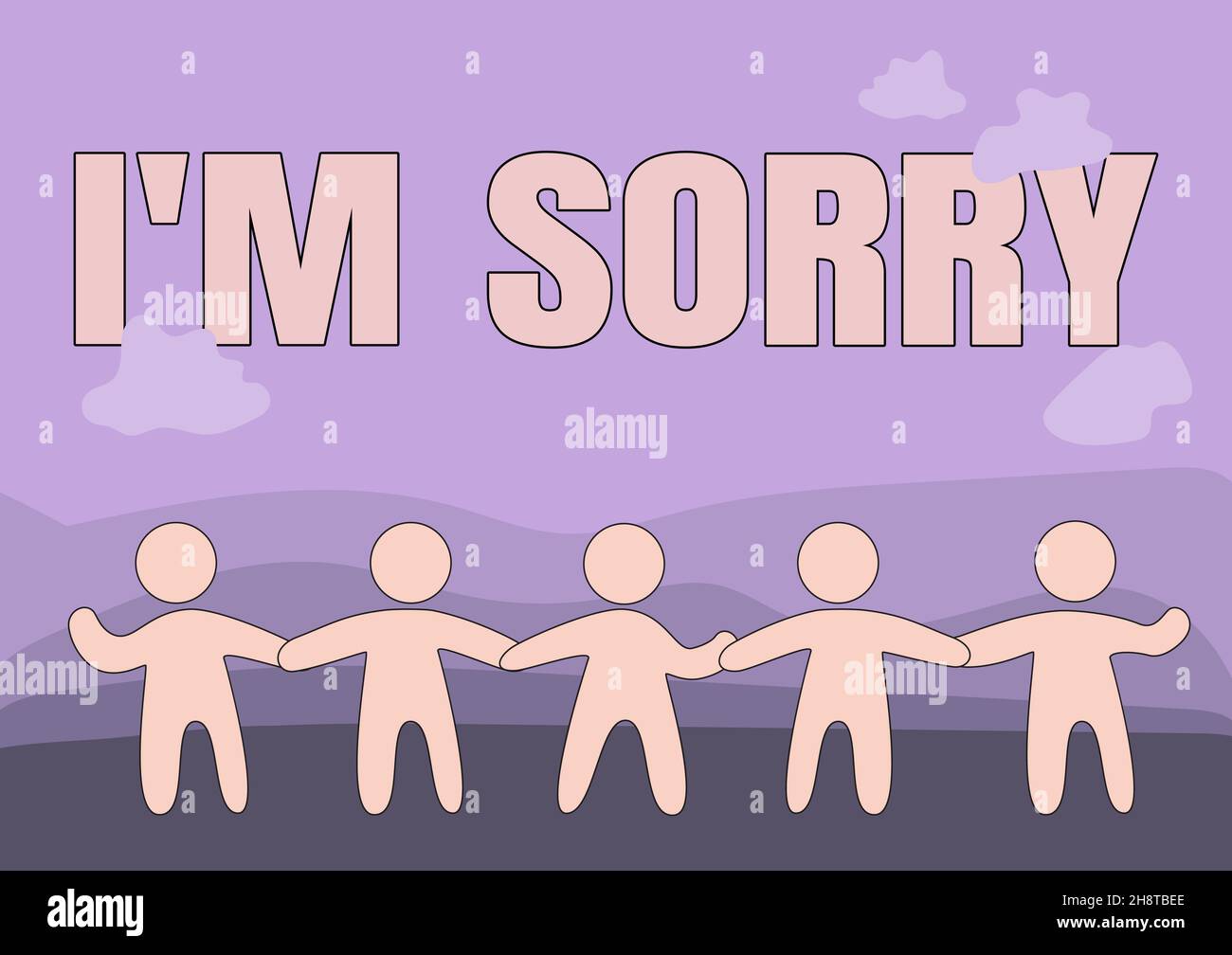 Conceptual caption I M Sorry. Business idea To ask for forgiveness to ...