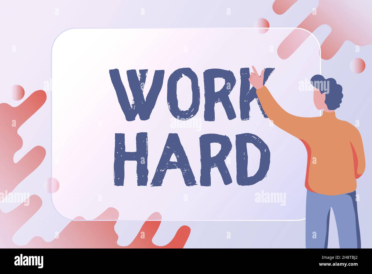 Writing displaying text Work Hard. Business idea Laboring that puts ...