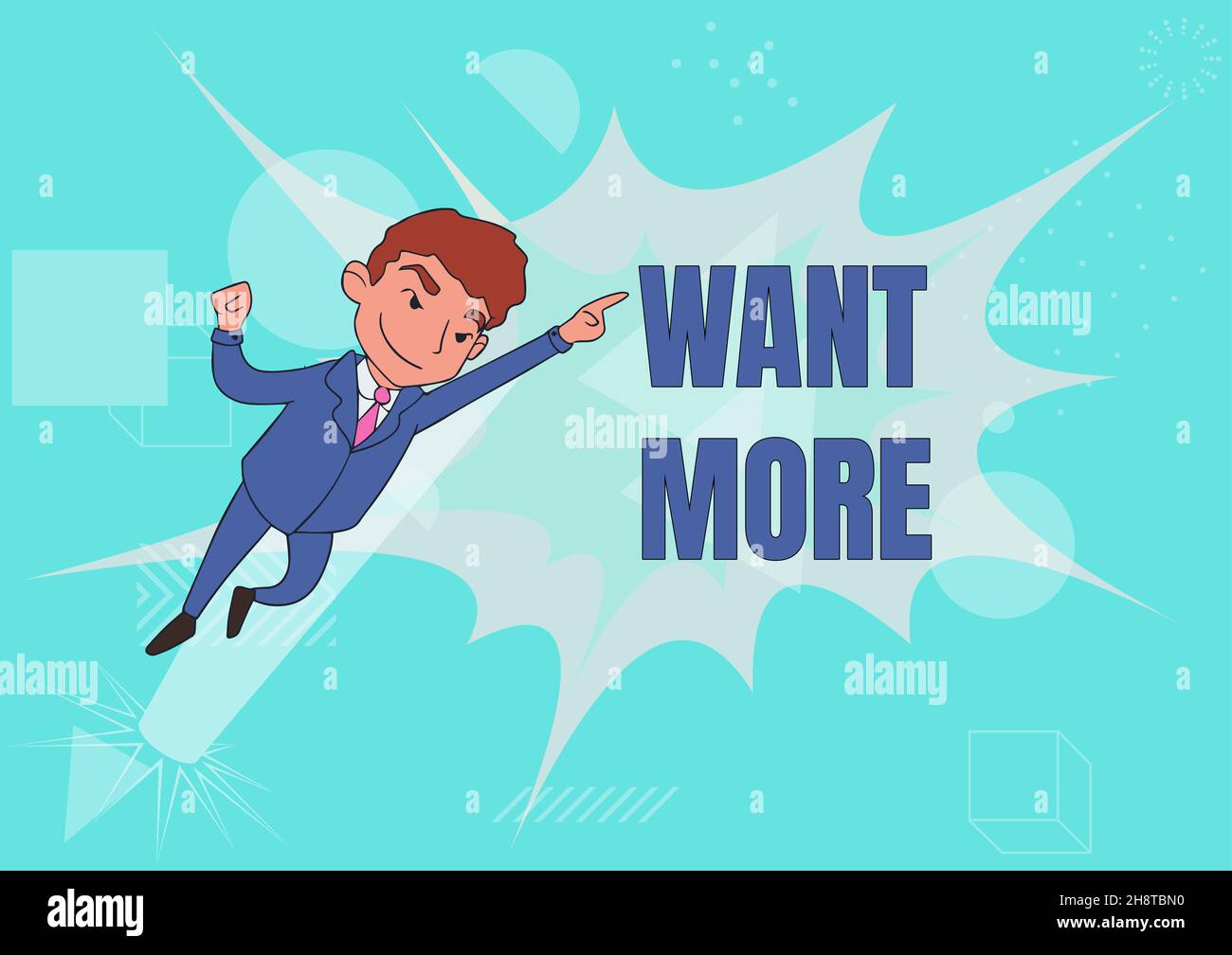 Hand writing sign Want More. Word Written on Not having enough of ...