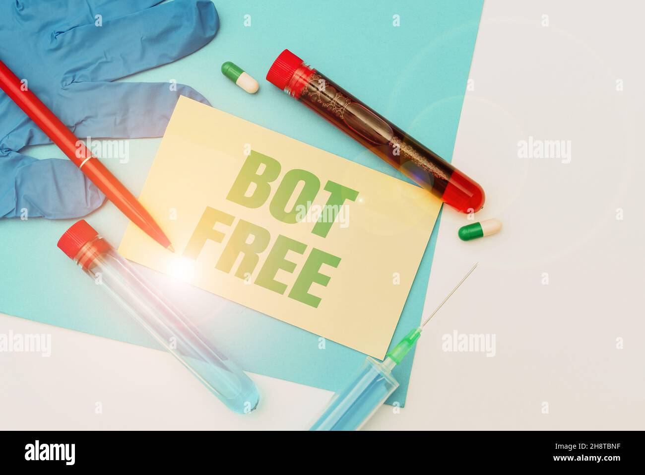 Text caption presenting Bot Free. Conceptual photo a computer program that works automatically ...