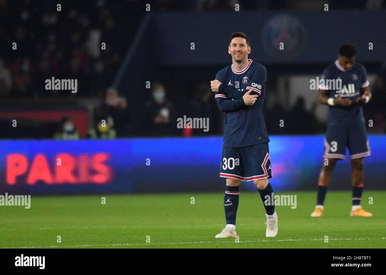 Lionel Messi of PSG during the French Ligue 1 Paris-Saint Germain v OGC ...