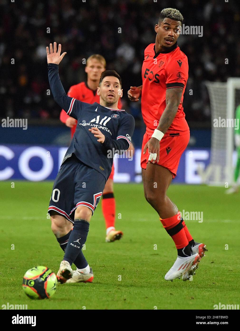 Lionel Messi of PSG during the French Ligue 1 Paris-Saint Germain v OGC ...