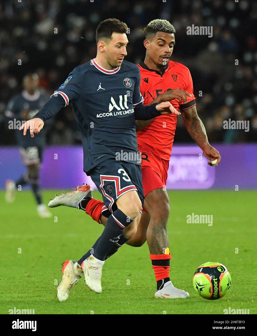 Lionel Messi of PSG during the French Ligue 1 Paris-Saint Germain v OGC ...