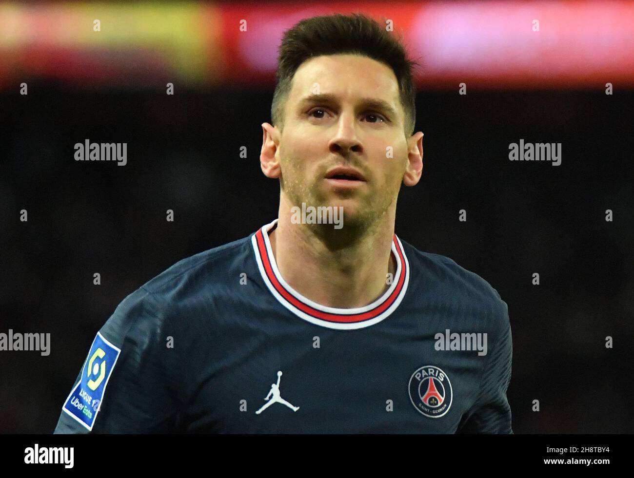 Lionel Messi of PSG during the French Ligue 1 Paris-Saint Germain v OGC ...